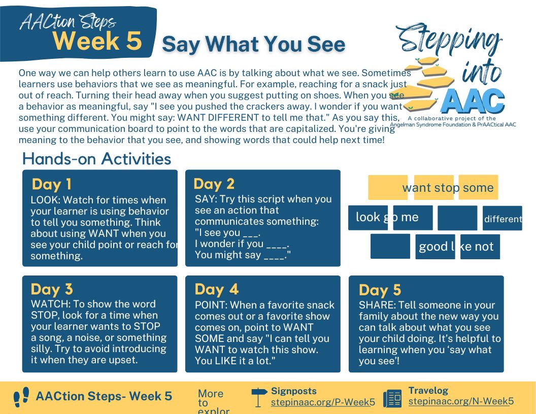 Stepping into AAC-Week 5 : PrAACtical AAC