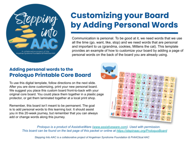 Stepping Into AAC Resources : PrAACtical AAC