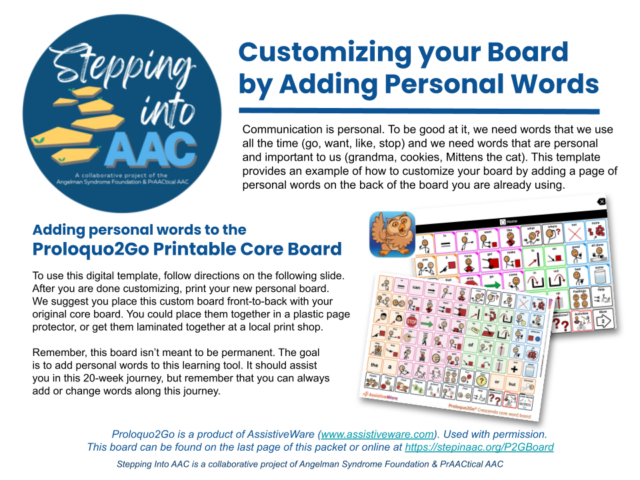 Stepping Into AAC Resources : PrAACtical AAC